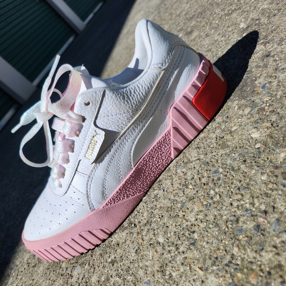 Puma | Shoes | Puma Calis Pink White Red | Poshmark